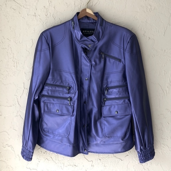 sam saboura | Jackets & Coats | Styled By Sam Saboura Bomber Metallic ...